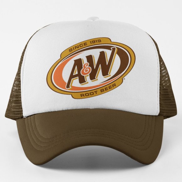 Accessories | New Aw Root Beer Foam Trucker Mesh Snapback Hat 2tone ...
